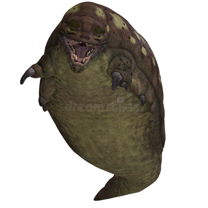 3D-illustration of a Extinct Dinosaur Worm. Isolated Rendering Object ...