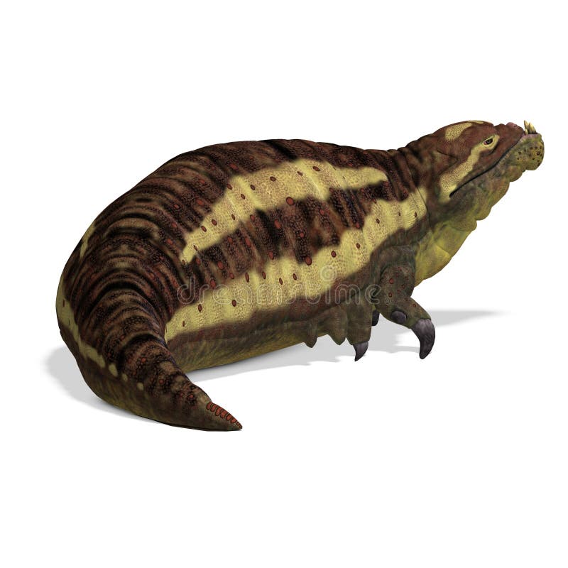 3D-illustration of a Extinct Dinosaur Worm. Isolated Rendering Object ...