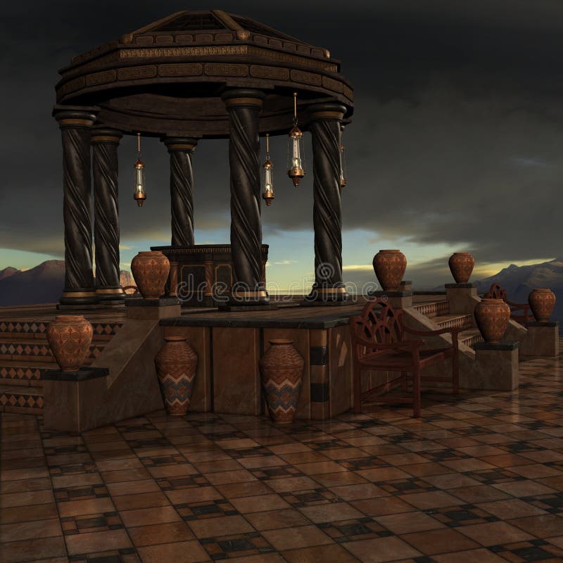 Background with a Mystical Atmosphere Stock Illustration - Illustration ...