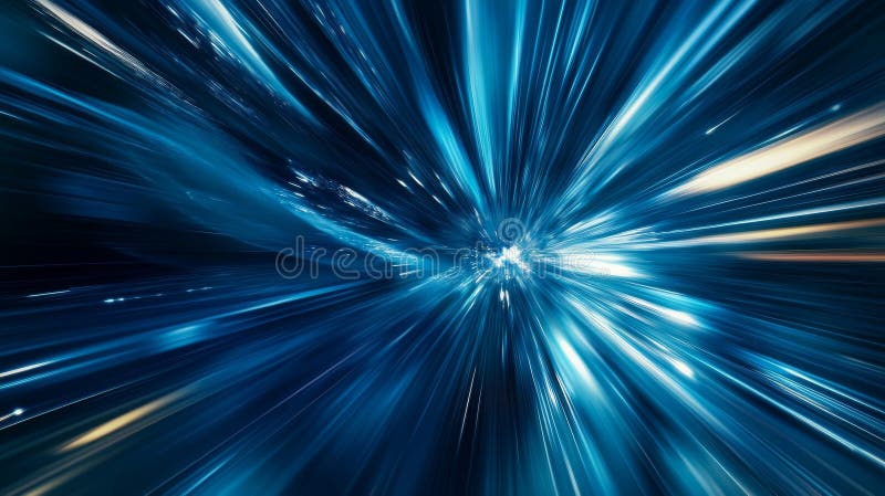 The 3D Illustration Features an Abstract Flight and a Hyper Jump ...