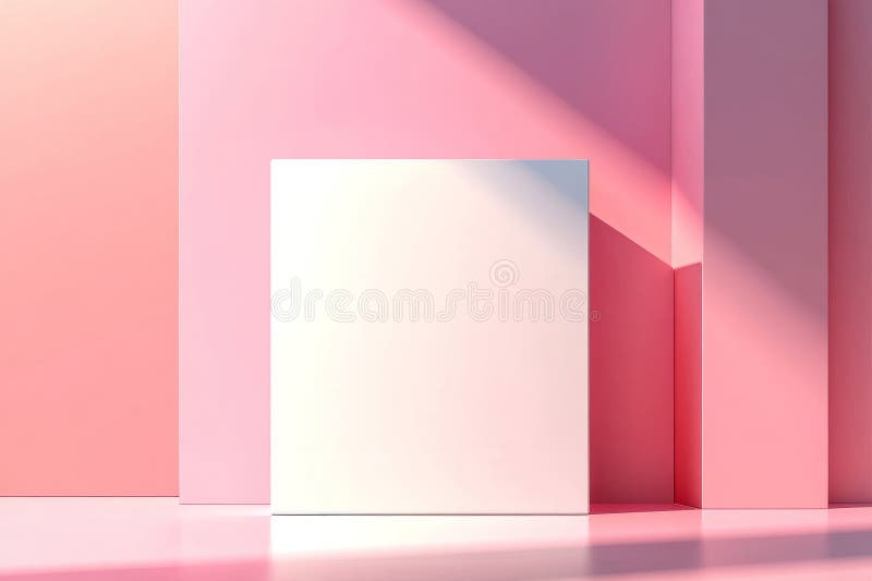 The 3D Illustration Features a Long Square Cardboard Package Box Mockup ...