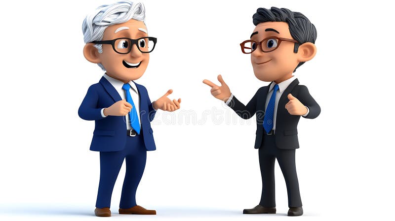 3D Character of Insurance Agent Explaining Concepts Stock Illustration ...