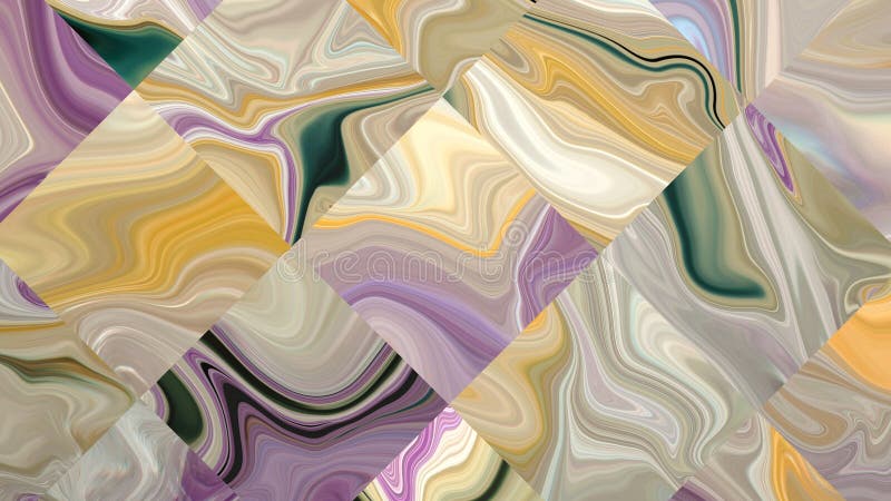 Delicate Tiled Wall Background in Pastel Colors (3D Illustration Stock ...