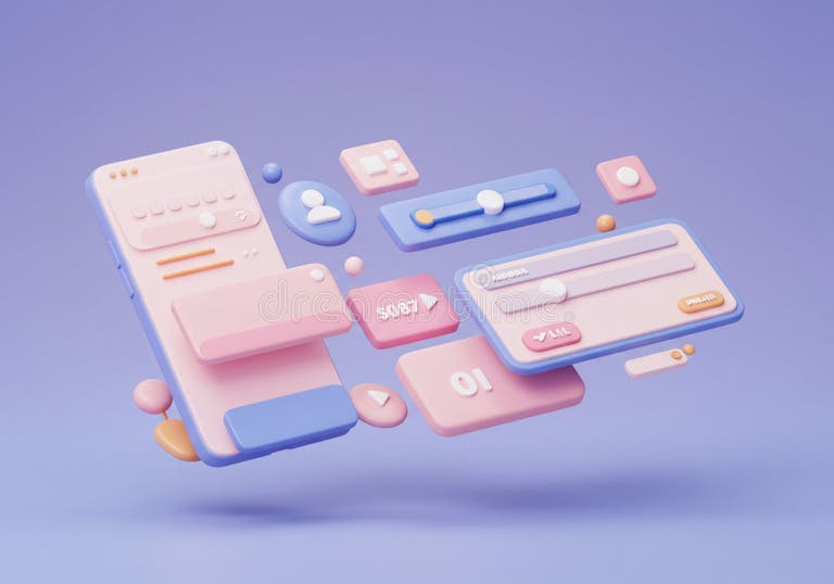 Floating Ui Components Stock Illustrations – 62 Floating Ui Components ...