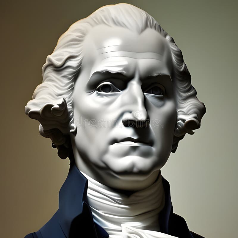 Bust of President George Washington Stock Illustration - Illustration ... Bust of President George Washington Stock Illustration - Illustration ...
