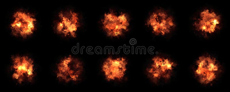 Realistic Fire Sprite Sheet