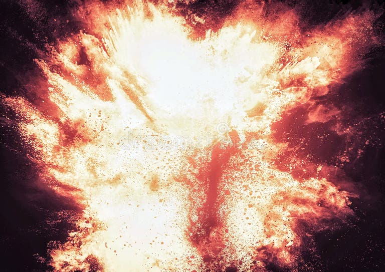 3d Illustration of Fire Flames Exploding Stock Illustration ...