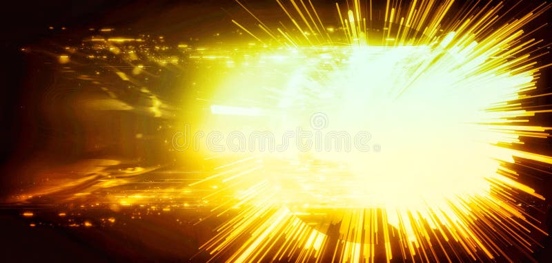 3d Illustration of Exploding Fireball Stock Illustration - Illustration ...