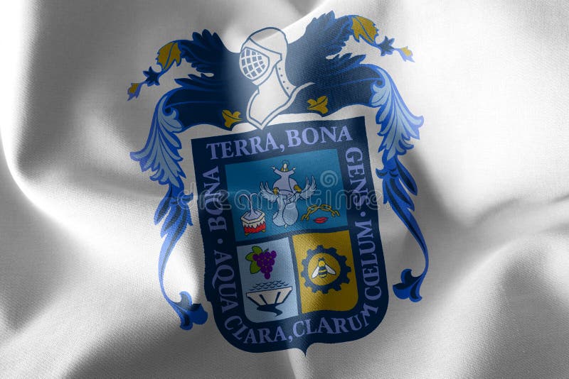 Flag of Aguascalientes, Mexico. Stock Illustration - Illustration of ...