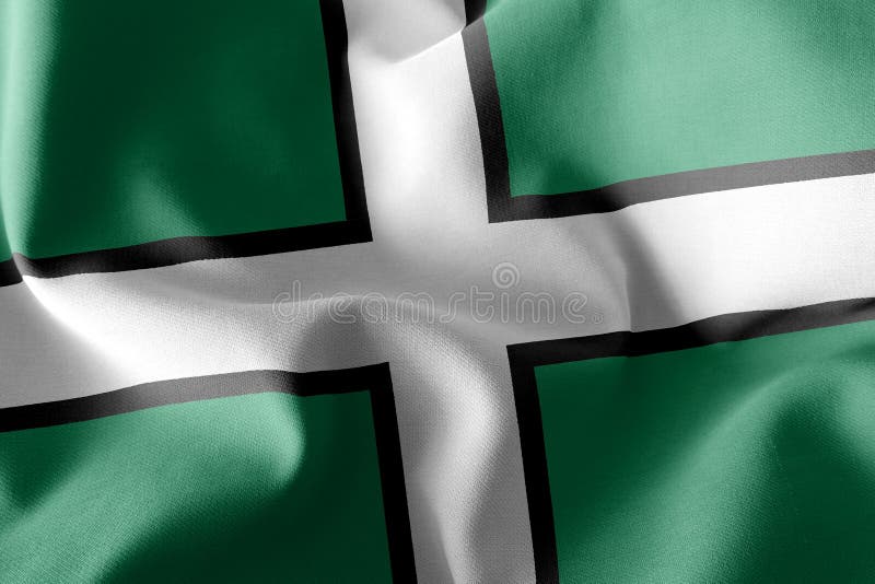 Devon County flag, UK stock illustration. Illustration of sign - 176546492