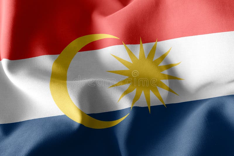 Flag of Labuan, Malaysia. stock illustration. Illustration of full ...