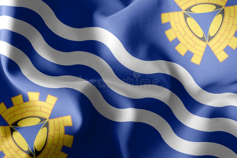 Merseyside County Coat of Arms, England. Stock Illustration ...