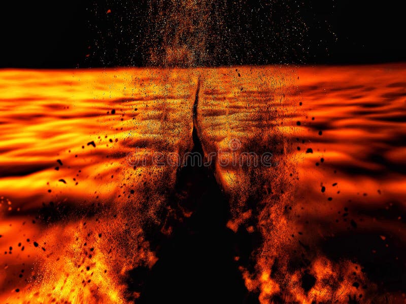 3d Illustration of Flames Exploding Stock Image - Image of magic ...