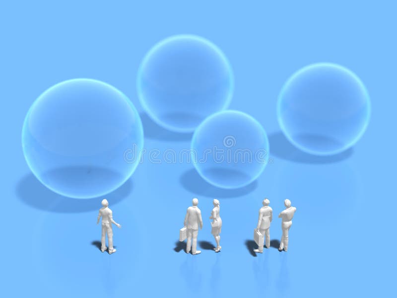 3D Illustration of Four Theme Categories Stock Illustration ...