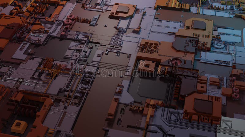 Futuristic Virtual CPU Processor on Cryptography Concept Stock ...