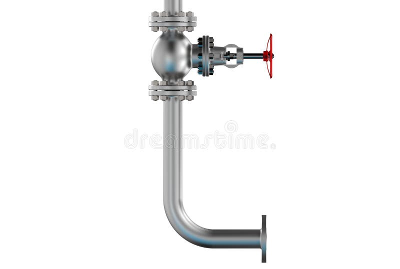 3d Illustration of Gas Valve Stock Illustration - Illustration of ball ...