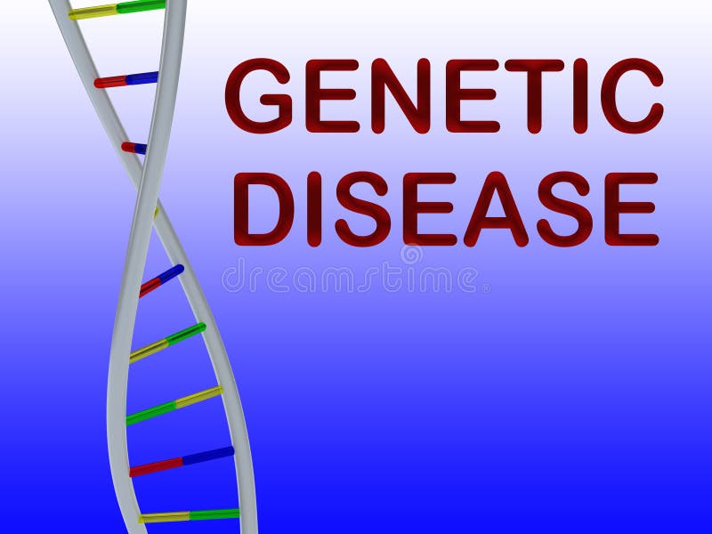GENETIC DISEASE concept stock illustration. Illustration of ...