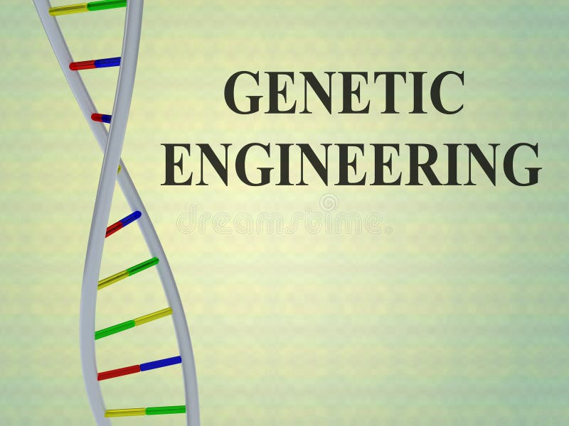 GENETIC ENGINEERING Concept Stock Illustration - Illustration of ...