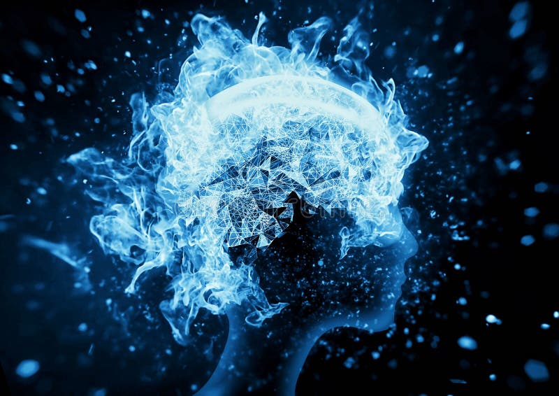 3d Illustration of Geometric Artificial Intelligence Synthesized with ...