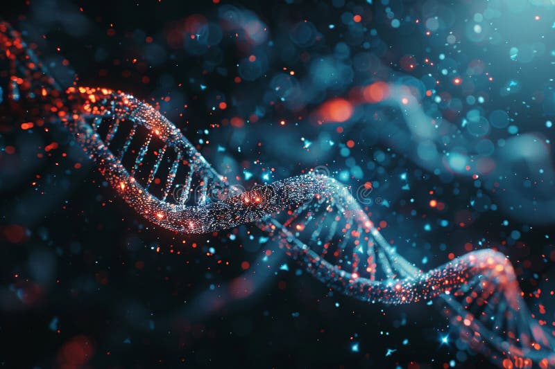 DNA Double Helix Abstract Illustration Stock Illustration ...