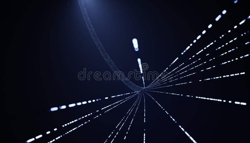 Digital Data Flow Optical Wire Stock Illustrations – 207 Digital Data ...