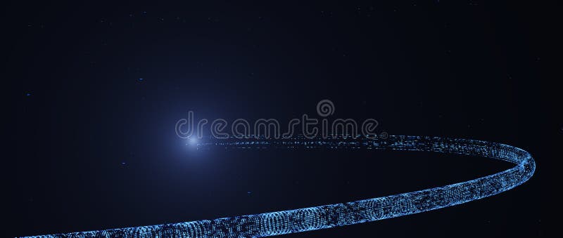 Digital Data Flow Optical Wire Stock Illustrations – 207 Digital Data ...