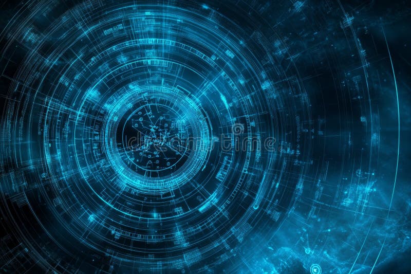 A 3D Illustration of Glowing Mathematical Formulas on a Blue Background ...