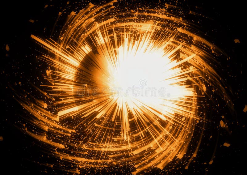 3d Illustration of Glowing Planets in Outer Space Stock Illustration ...