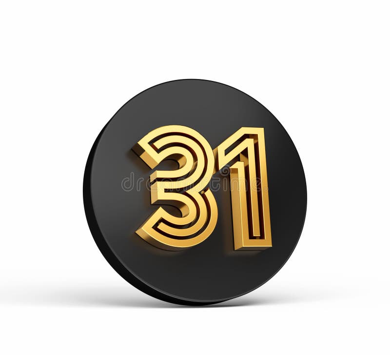 Golden Black Round Font Number 3d Stock Photos - Free & Royalty-Free ...