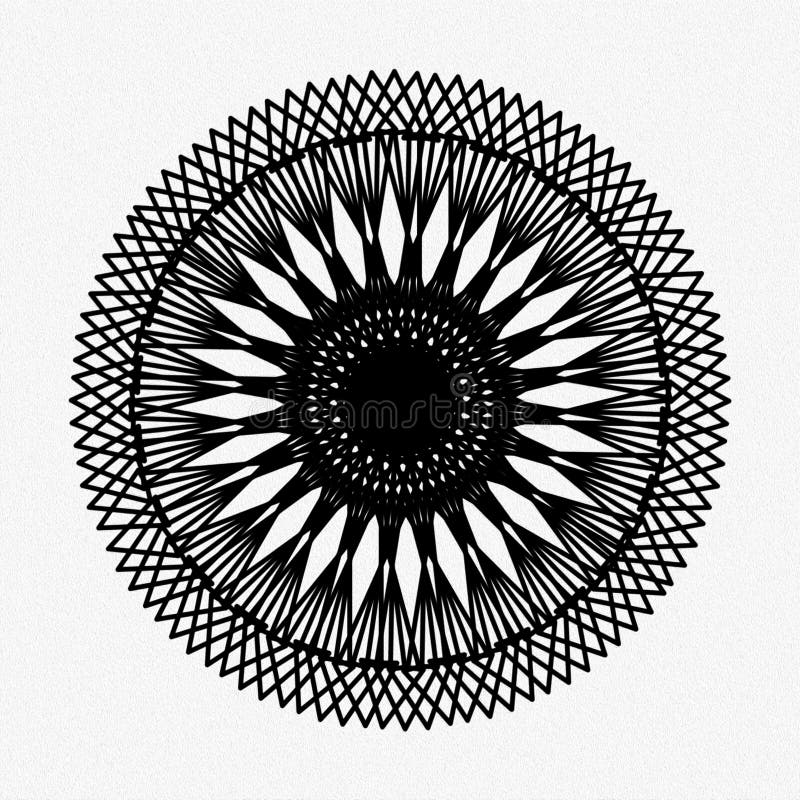 3D Illustration Graphic of Mandala with Circle, Rectangular and Square ...