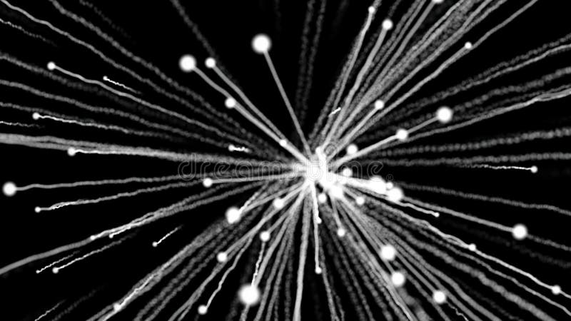Gray Particles Fly after Being Exploded Stock Illustration ...