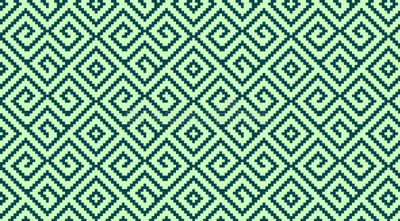 3D Illustration of a Green African Pattern Stock Illustration ...