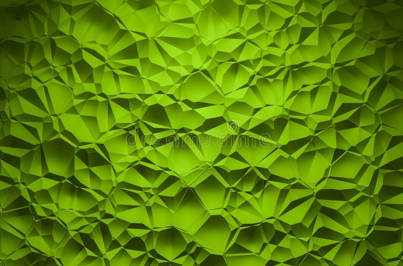 3D Illustration - Green Brilliant Triangle Pattern Background 2 Stock ...