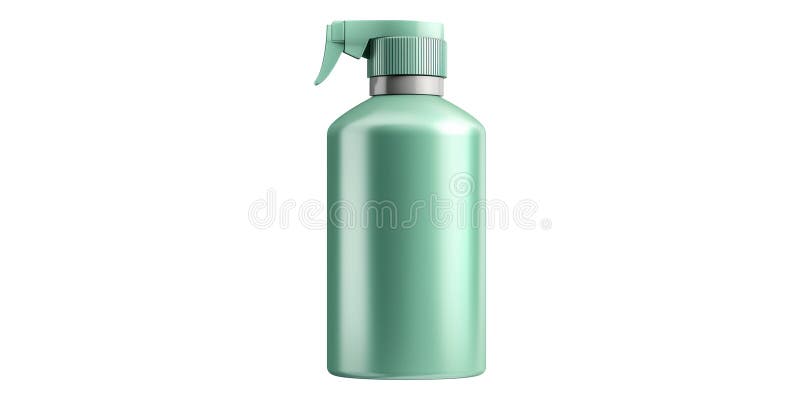 3D Illustration of a Green Spray Bottle Isolated on Transparent ...