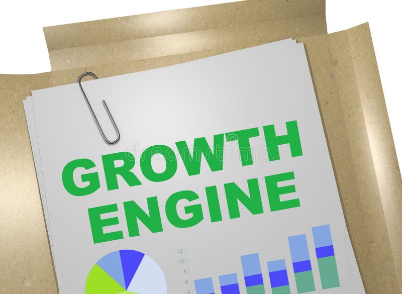 Growth Engine concept stock illustration. Illustration of graphic ...