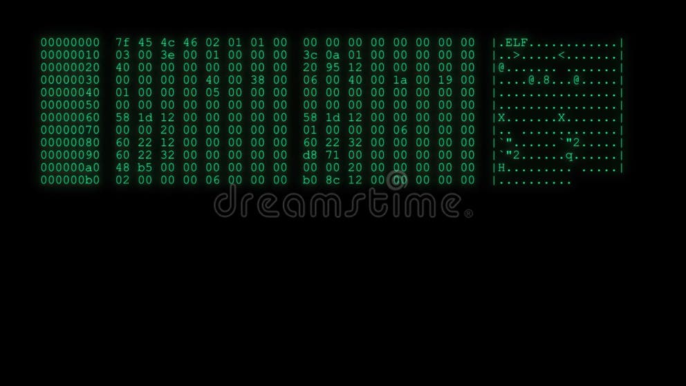 Hacker Code Running Down a Computer Screen Terminal Stock Illustration - Illustration of string ...