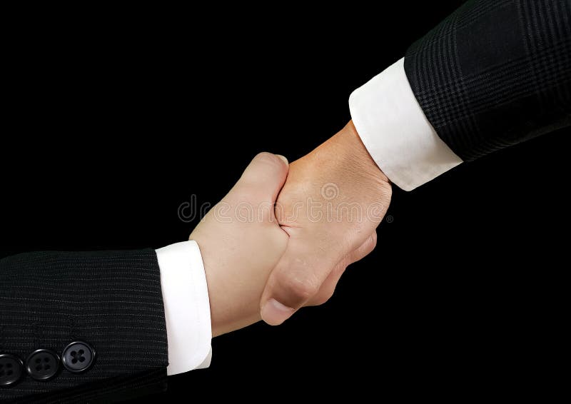 3d Illustration of Handshake Gesture Stock Illustration - Illustration ...