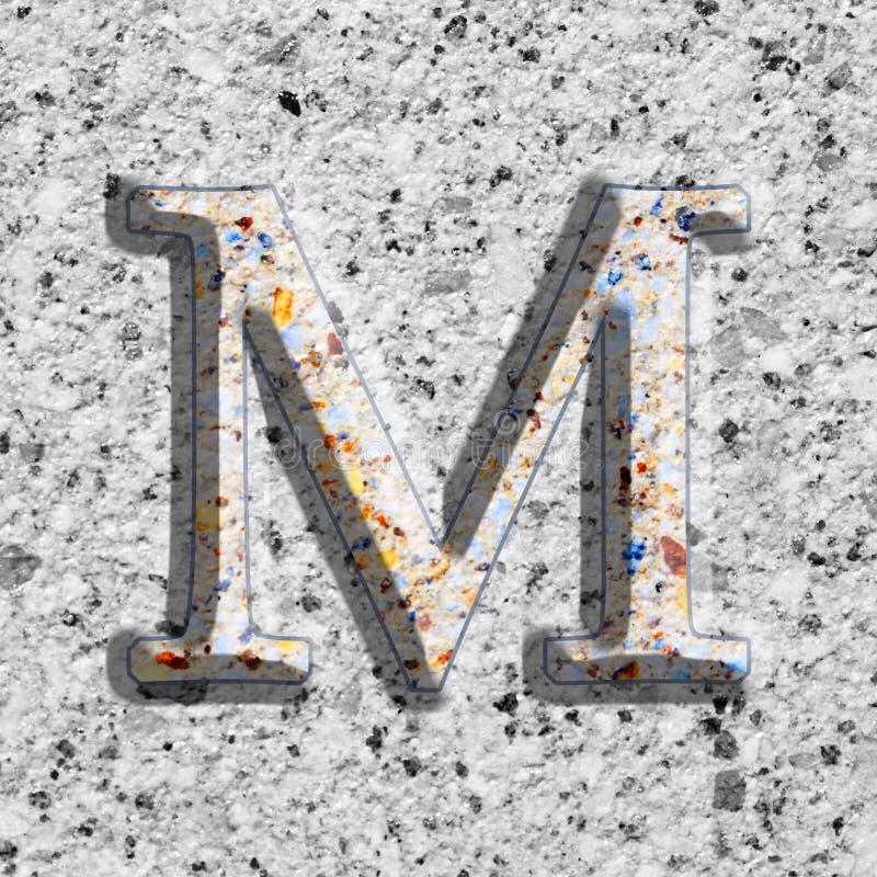 Letter M Stone Stock Illustrations – 384 Letter M Stone Stock ...