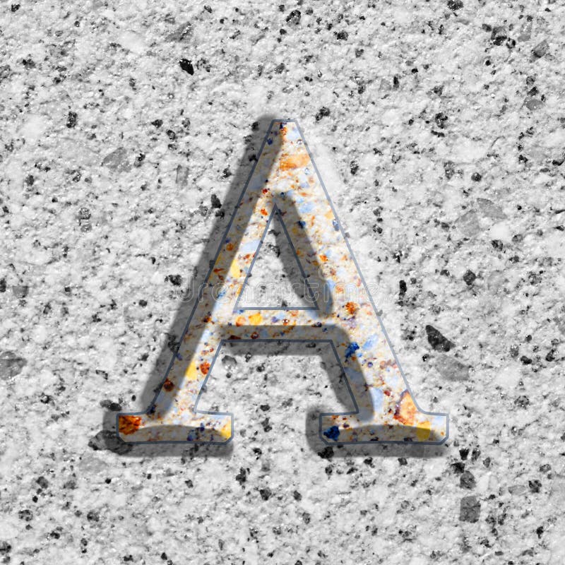 3D Illustration Hard Stone NUMBER 8, Rustic Rock Alphabet, Design ...