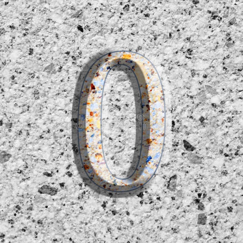 3D Illustration Hard Stone NUMBER 8, Rustic Rock Alphabet, Design ...