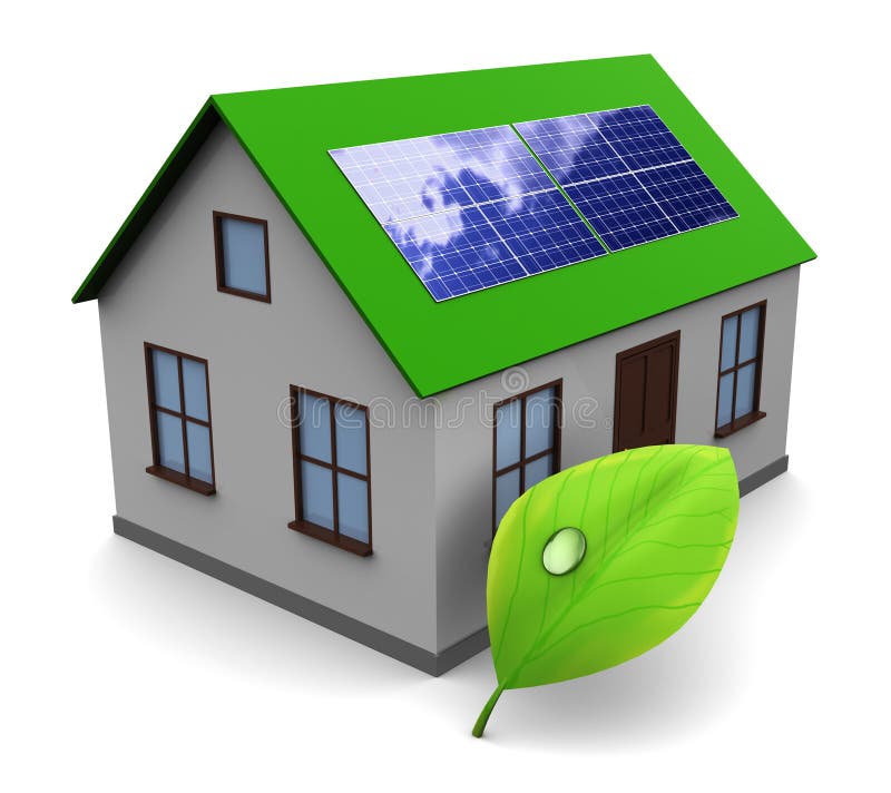 Solar Energy House, Cdr Vector Stock Vector - Illustration of heat ...