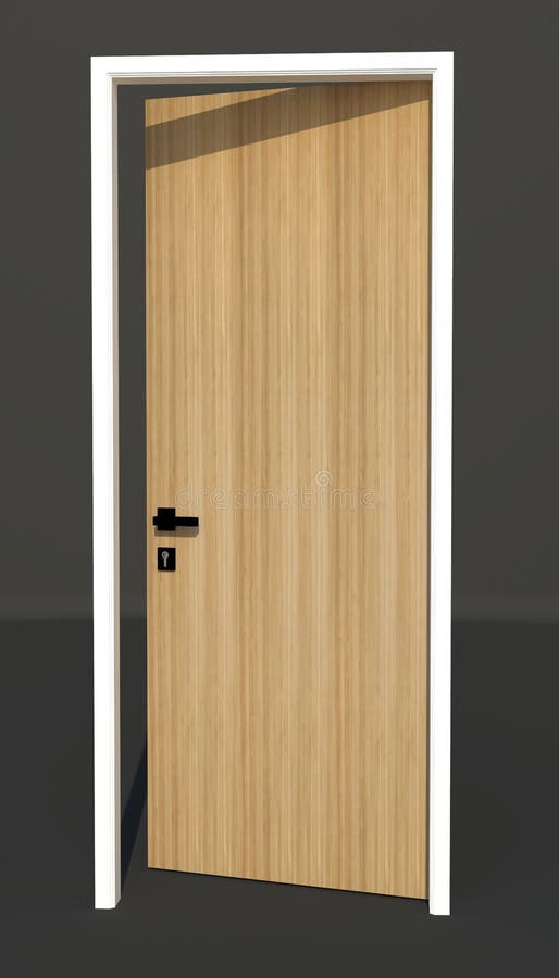 HPL (High Pressure Laminate) Door Example Model in 3D, Doff Purple ...