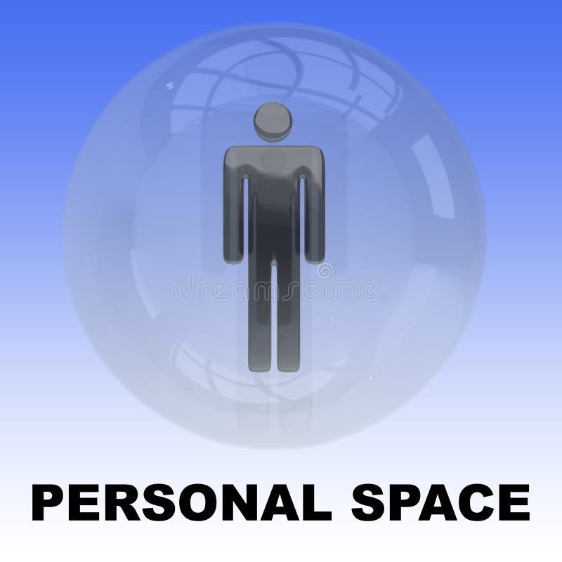 PERSONAL SPACE concept stock illustration. Illustration of business ...