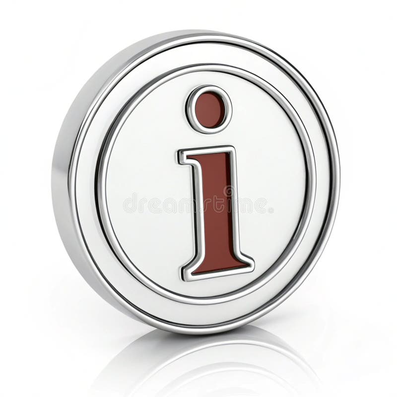 3D Illustration of Important Icon Isolated on White Background Stock ...