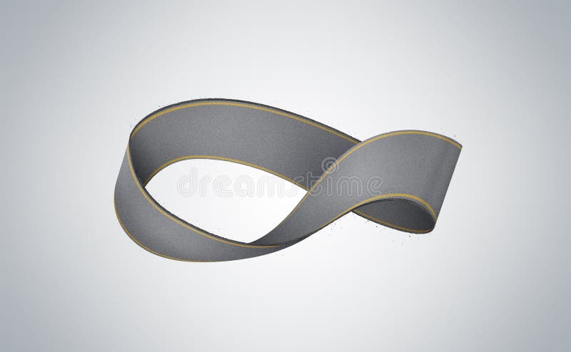 3d Illustration of Infinity Road or Never Ending Road Design ...