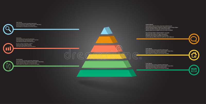 Triangle Divided into Three Colored Parts. Template for Infographics ... Triangle Divided into Three Colored Parts. Template for Infographics ...