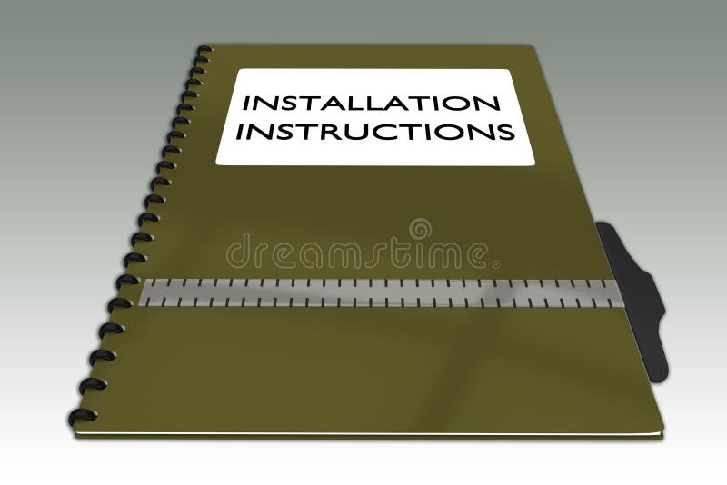 Installation Instructions Stock Illustrations – 299 Installation ...