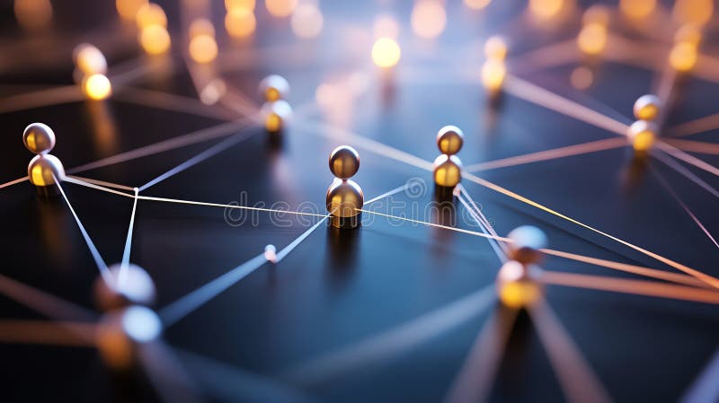 3D Illustration of Interconnected Cables Symbolizing Global Network of ...