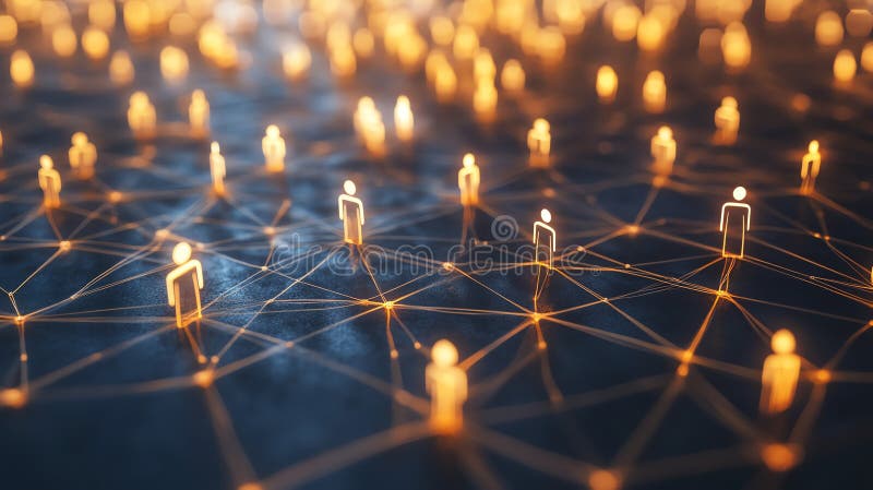 3D Illustration of Interconnected Cables Symbolizing Global Network of ...