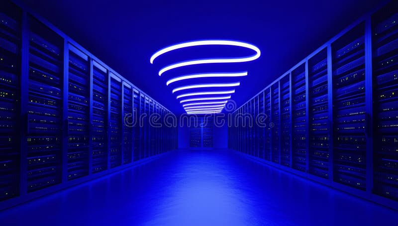 3D Illustration of Interference and Spiral Waves in a Digital Raster ...